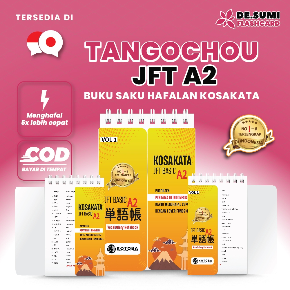 Jual BUKU SAKU JFT BASIC A2 TOKUTEI GINOU SSW KOSAKATA BAHASA JEPANG UJIAN BAHASA JEPANG SHOKYU ...