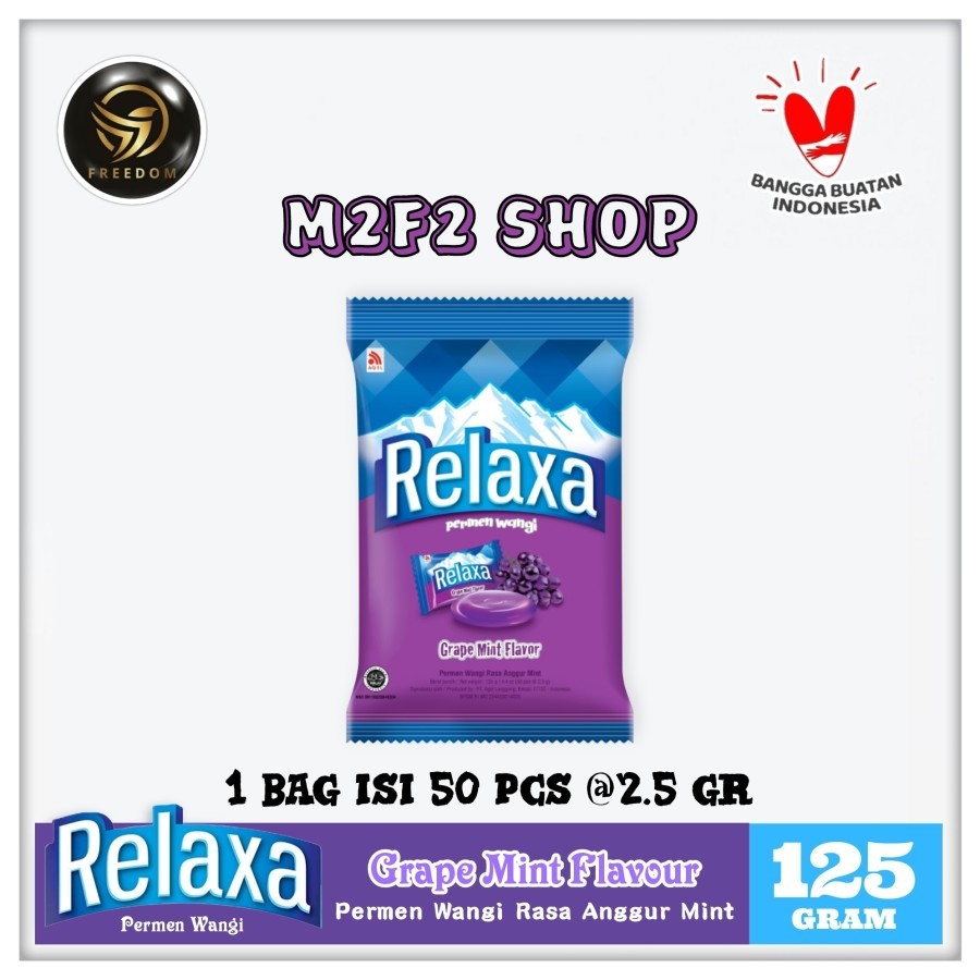 Jual Relaxa Grape Mint Flavor Candy | Permen Mint Rasa Anggur Wangi ...