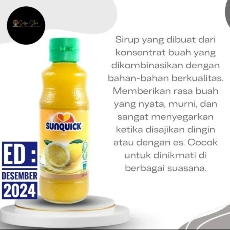 Jual Sunquick Lemon 330ml Sirup Syrup Lemon 330 ml Halal | Shopee Indonesia