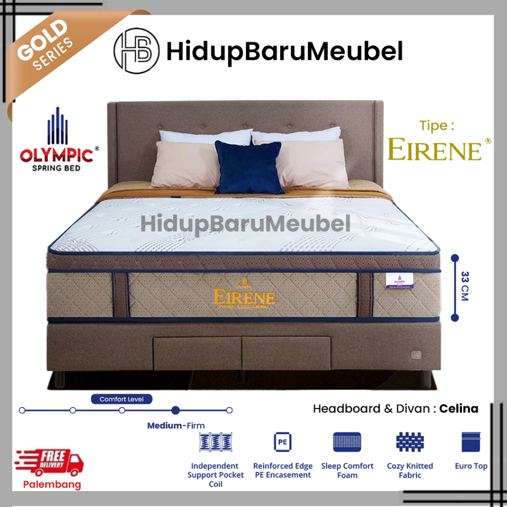 Jual Spring Bed Olympic Gold Series EIRENE / Springbed Kasur Matras ...