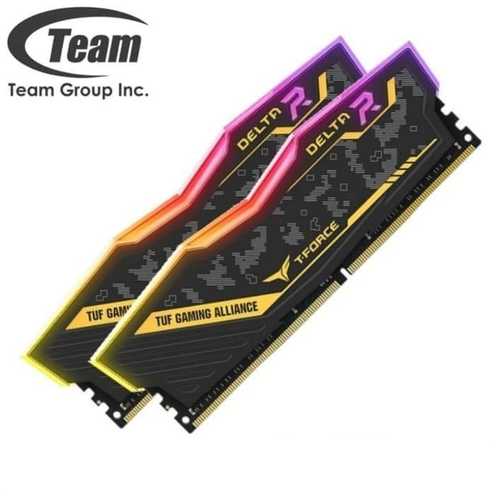 Jual TEAM T-Force DELTA TUF RGB DDR4 16GB (2X8GB) 3600MHz - DUAL ...