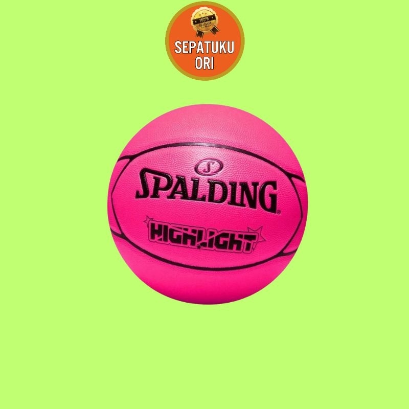 Jual BOLA BASKET SPALDING HIGHLIGHT PINK ORIGINAL MAP | Shopee Indonesia