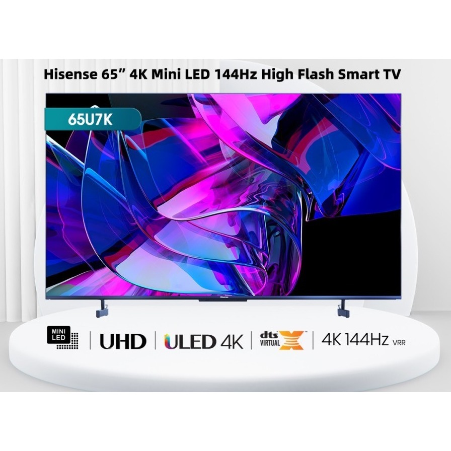 Jual MINI LED 65 INCH 4K VIDAA OS SMART HISENSE 65U7K ULED 65 MINI LED ...