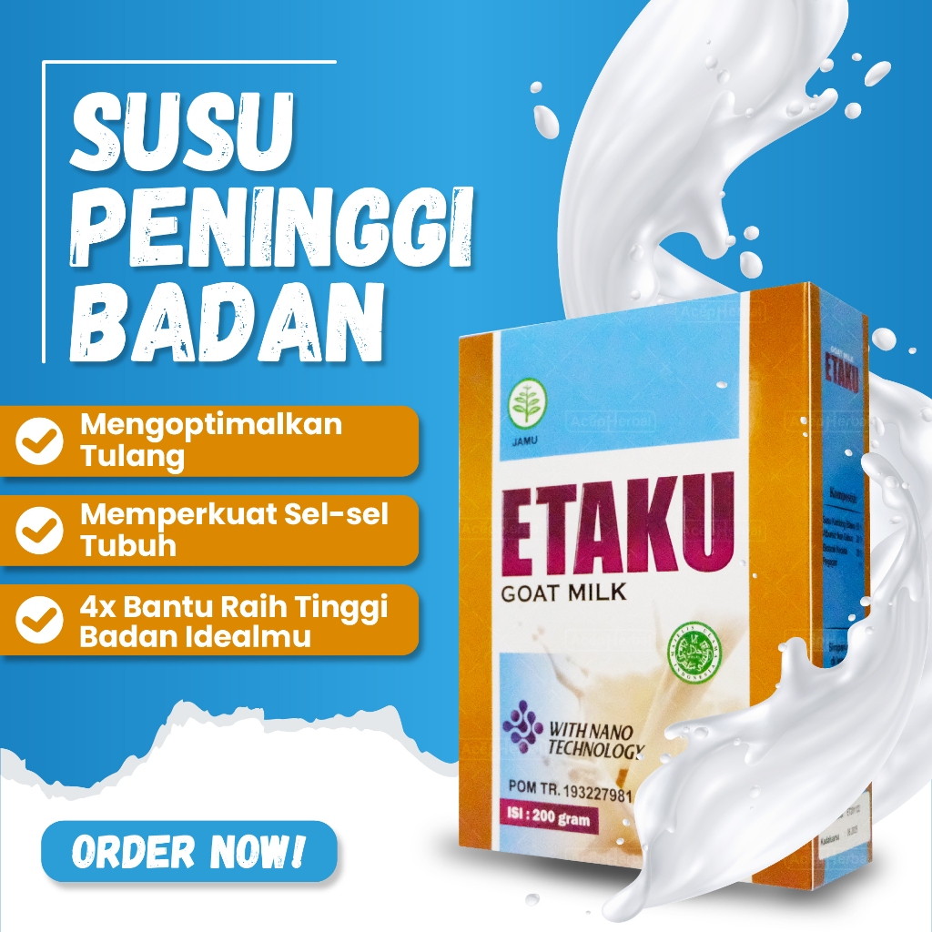 Jual Susu Etaku Peninggi Badan Penambah Tinggi Badan Untuk Anak Remaja ...