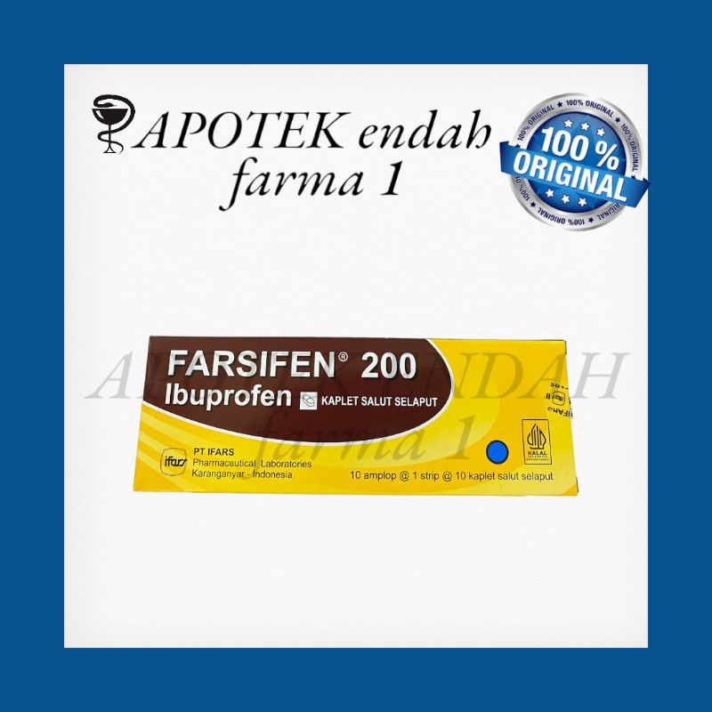Jual FARSIFEN 200 MG TABLET PERBOX isi 10 lembar ( 100 tablet ...