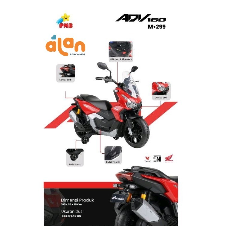 Jual Motor Accu M299 Honda ADV PMB | Shopee Indonesia