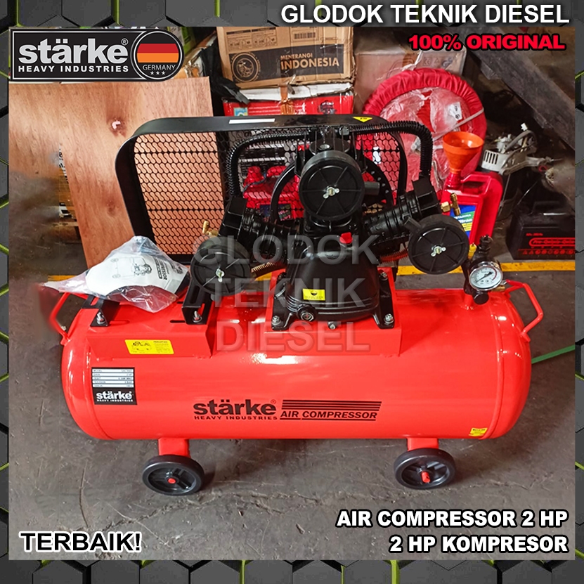 Jual Kompresor Angin 2 HP 100 Liter Starke Air Compressor 2HP SAC 3065 ...