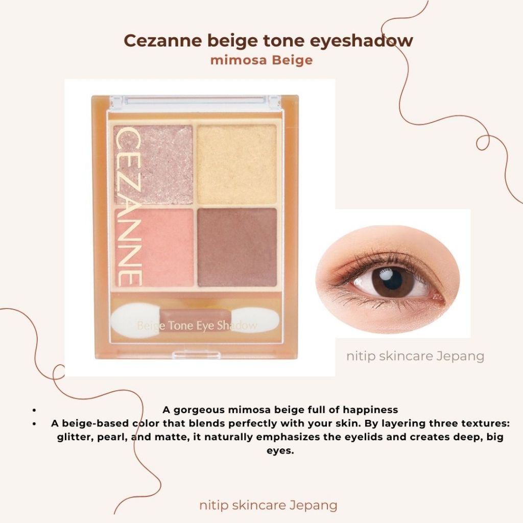 Jual PO Jepang -- cezanne pale eyeshadow, nuance eyeshadow, beige tone ...