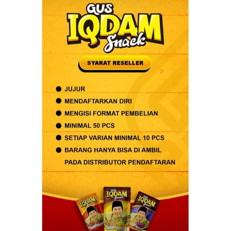 Jual Paket Usaha Gus Iqdam Snack 60pcs | Shopee Indonesia