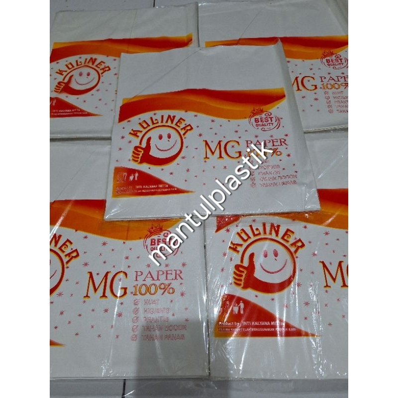 Jual Kertas Kfc / Kertas Bungkus Nasi Putih Uk 25x27 Isi 100 Lembar ...