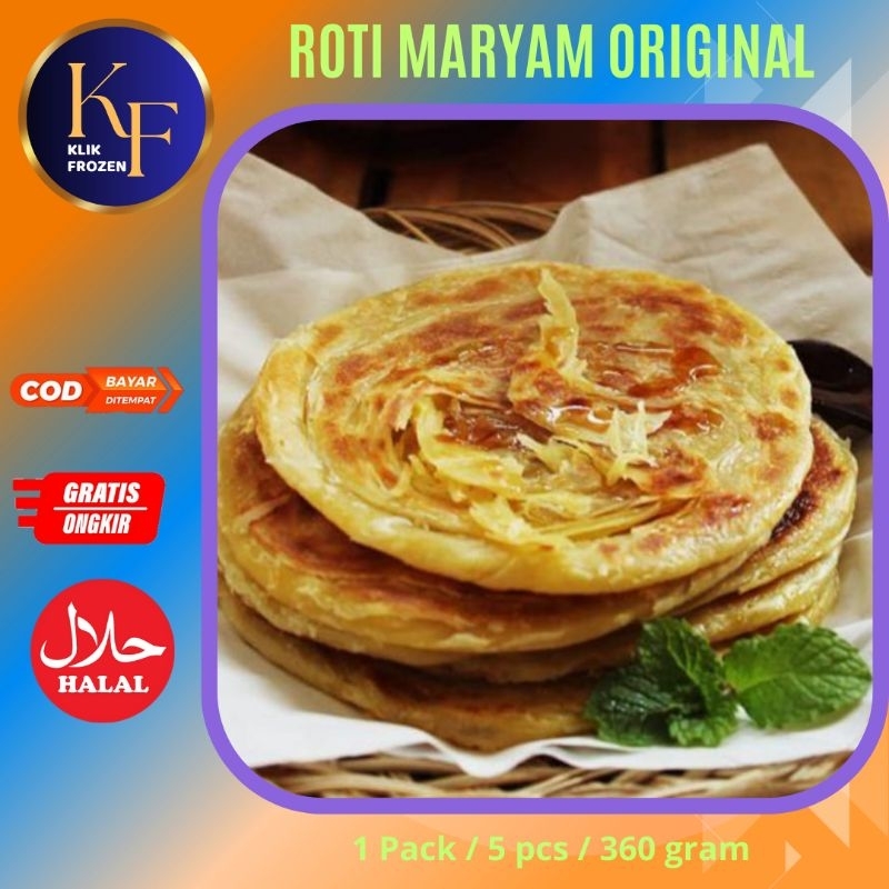 Jual ROTI MARYAM ORIGINAL / ROTI CANAI / CANE BEKU / FROZEN FOOD ...