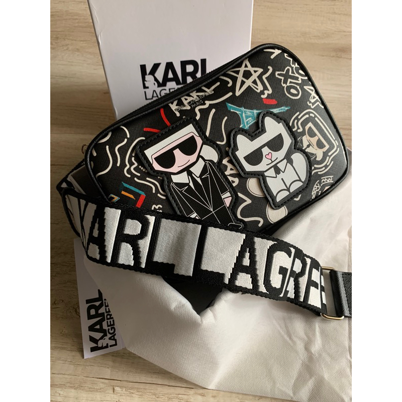 Jual Tas Fashion Cambag Karl Graffiti Black | Shopee Indonesia