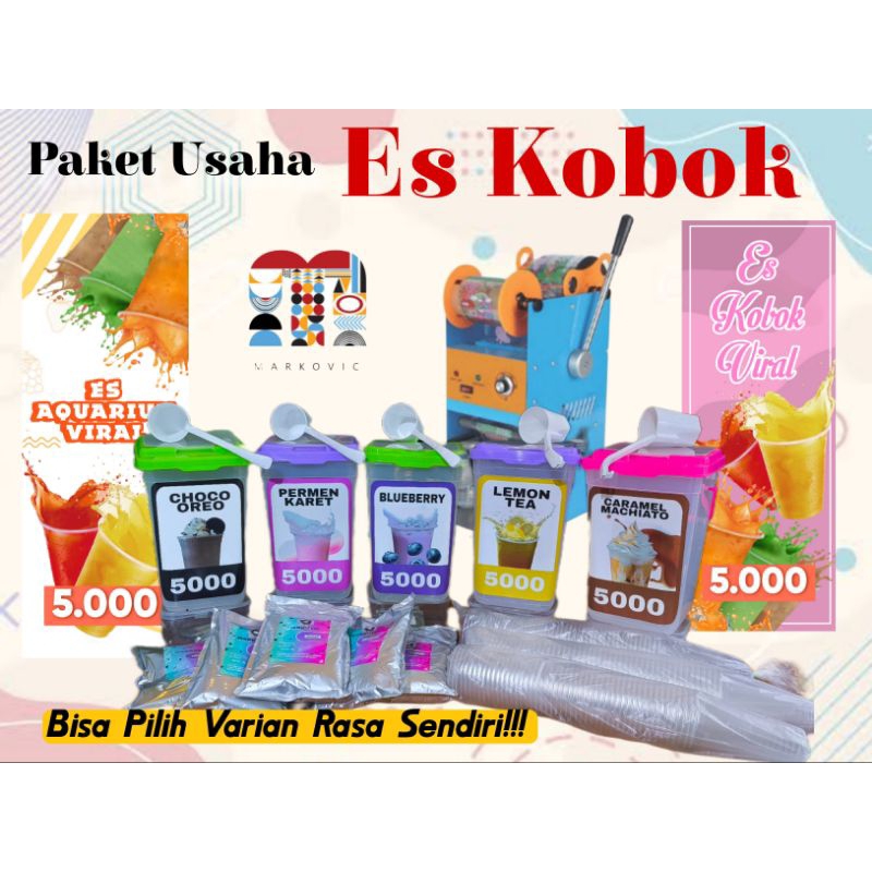 Jual Paket Usaha Minuman Es Kobok / Es Aquarium | Shopee Indonesia