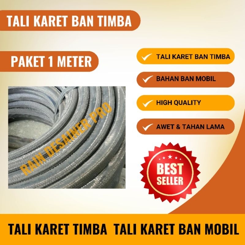 Jual Tali Timba Meteran - Tali Karet Ban Ghilig Bulat Untuk Kerekan ...