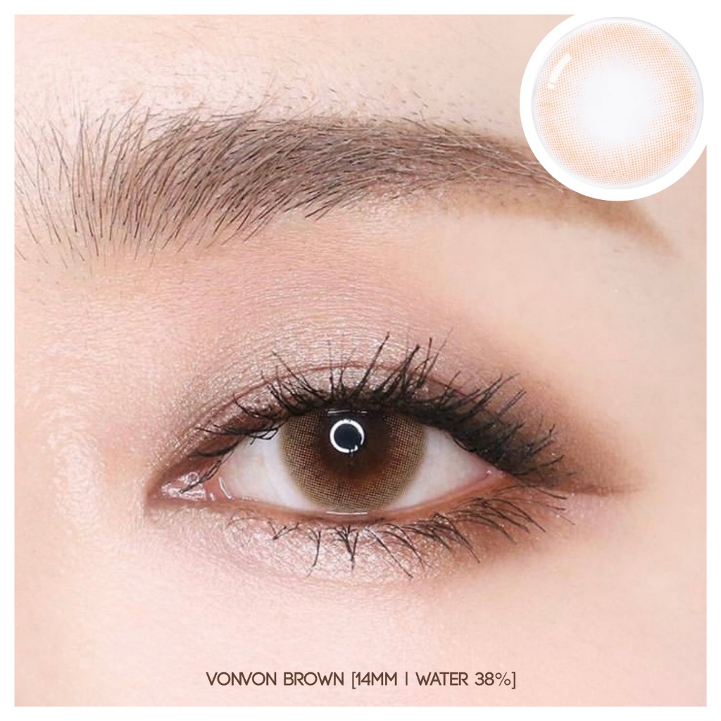 Jual [1pc] MIKHAYLOVE Softlens Vonvon Brown | EOS | Shopee Indonesia