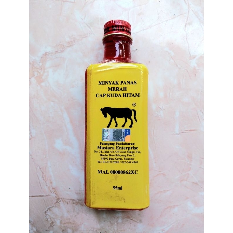 Jual MINYAK PANAS MERAH CAP KUDA HITAM ASLI MALAYSIA | Shopee Indonesia