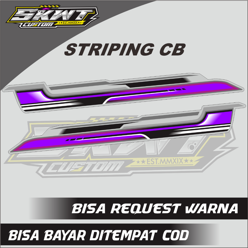Jual STRIPING STIKER LIS MOTOR CB GRAFIS SIMPEL | Shopee Indonesia