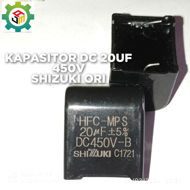 Jual KAPASITOR DC 20UF450VSHIZUKI ORIGINAL UNTUK DAIKIN INVERTER ...
