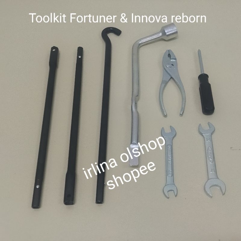 Jual Toolkit Mobil Toyota Fortuner & Innova reborn ( Kunci Roda, handle ...