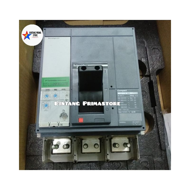Jual MCCB BREAKER SCHNEIDER NS1600N 3P 1600A 50KA MICROLOGIC 2.0 ...
