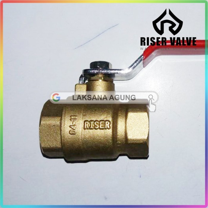 Jual Ball Valve Brass 600 Wog 3/4" Riser | Ball Valve kuningan 3/4 inch ...