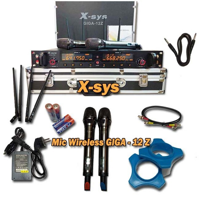 Jual XSYS GIGA12Z PACKING KAYU Mic Wireless Microphone X SYS GIGA 12Z ...