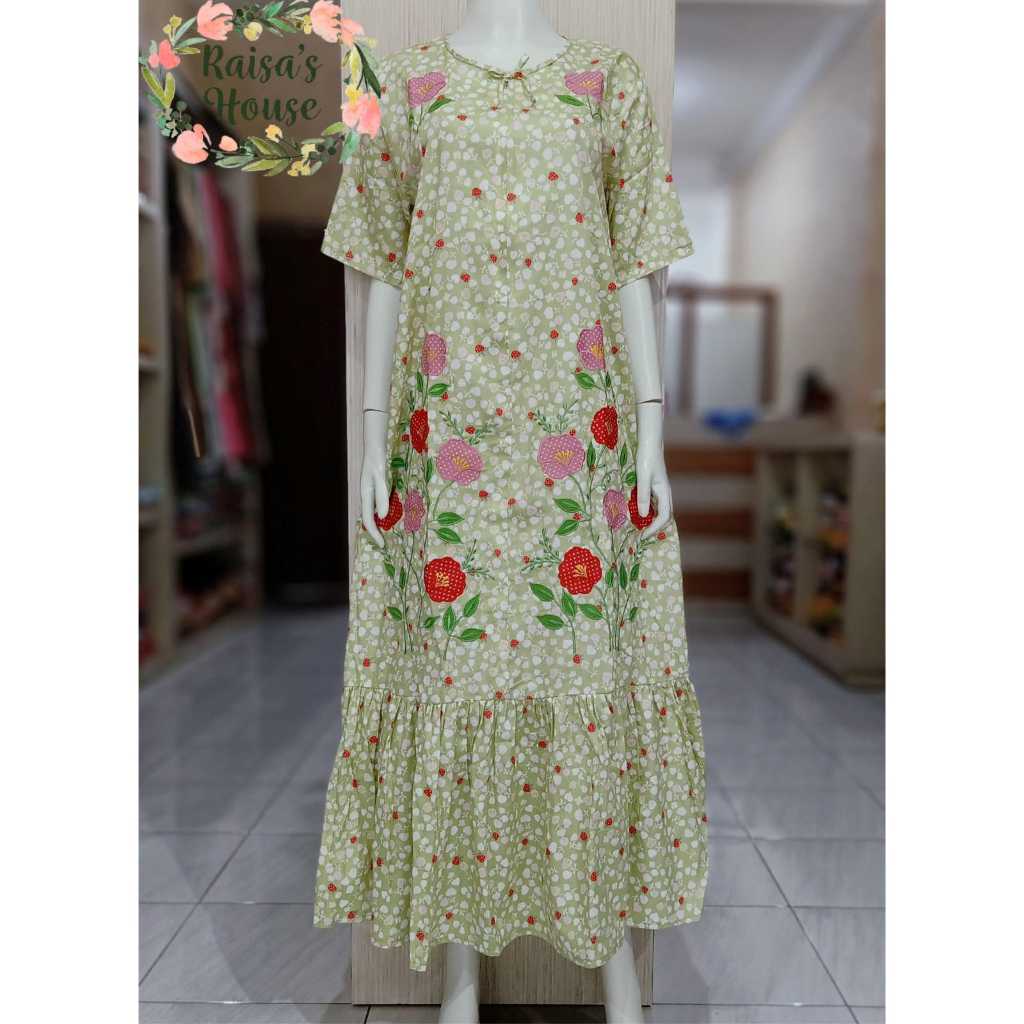Jual DASTER LONGDRESS BORDIR KHAS MALANG - LENGAN PENDEK - REMPEL BAWAH ...