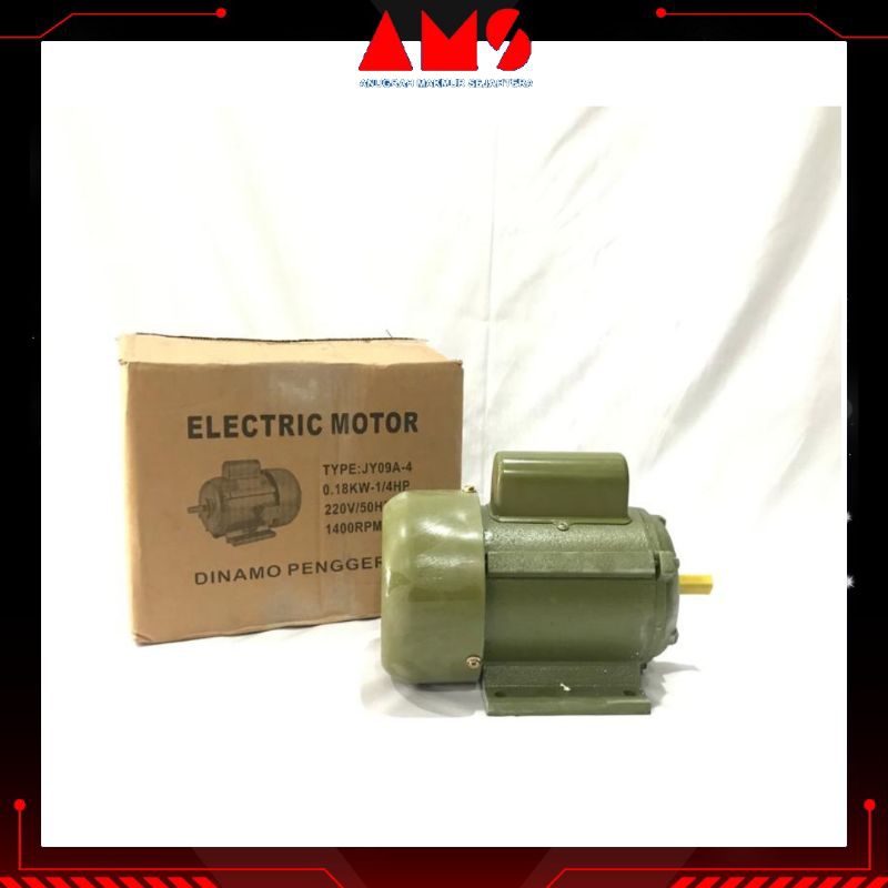 Jual ELECTRO MOTOR 1 PHASE 1/4 HP 4P SEM - JY 090A - 4 DIMAMO PENGGERAK 1/4 HP | Shopee Indonesia