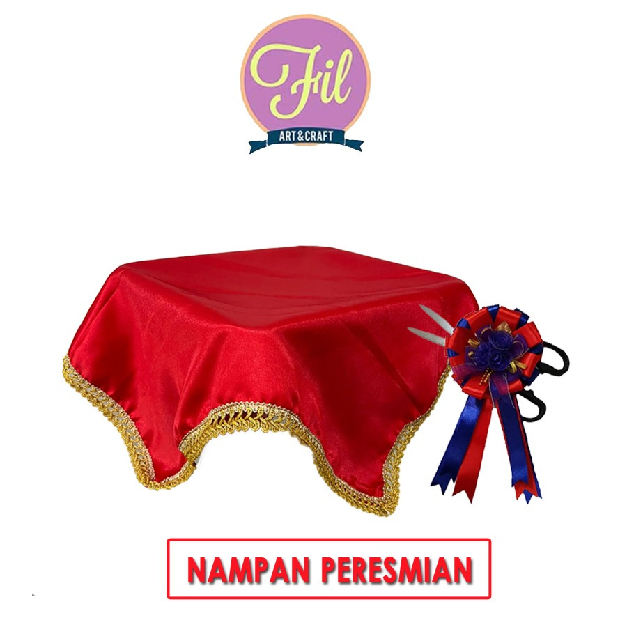 Jual Nampan Hias / Alas Gunting / Opening / Kain Satin / Nampan Kain ...