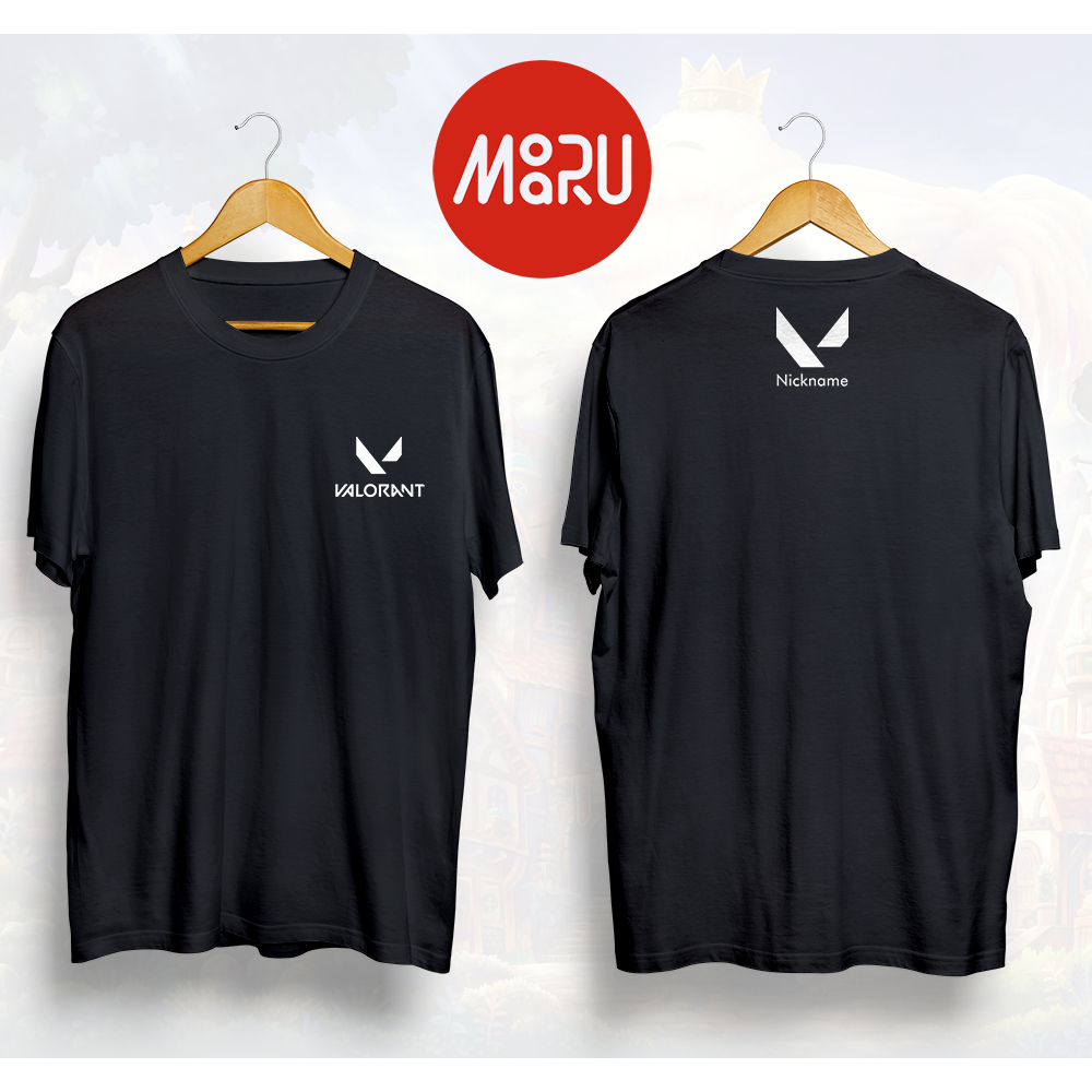 Jual Kaos GAME FPS VALORANT LOGO REQUEST NICKNAME GAMERS RIOT TACTICAL ...