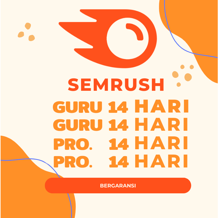 Jual Semrush Guru Trial 14 hari Private Full Garansi | Shopee Indonesia