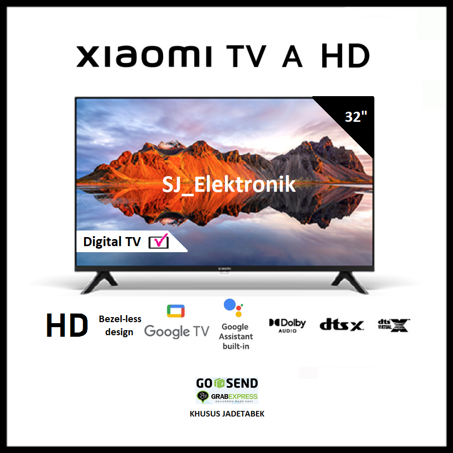 Jual Xiaomi TV A 32" HD Google TV | MI Smart TV 32 Inch Dolby Audio ...