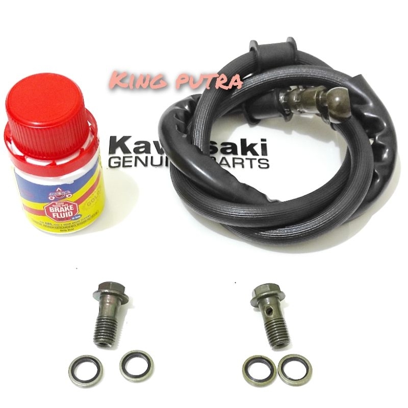 Jual minyak rem+baut rem+Selang rem depan Kawasaki ninja rr,ninja r,ninja ss,ninja 250karbu ...
