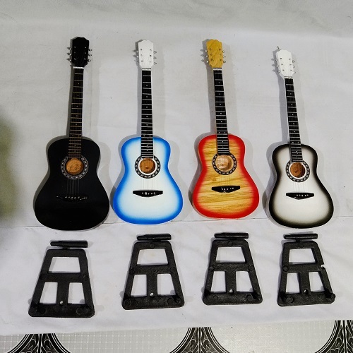 Jual Miniatur Gitar Model Akustik dan Bergambar Bahan Kayu Free Dudukan ...