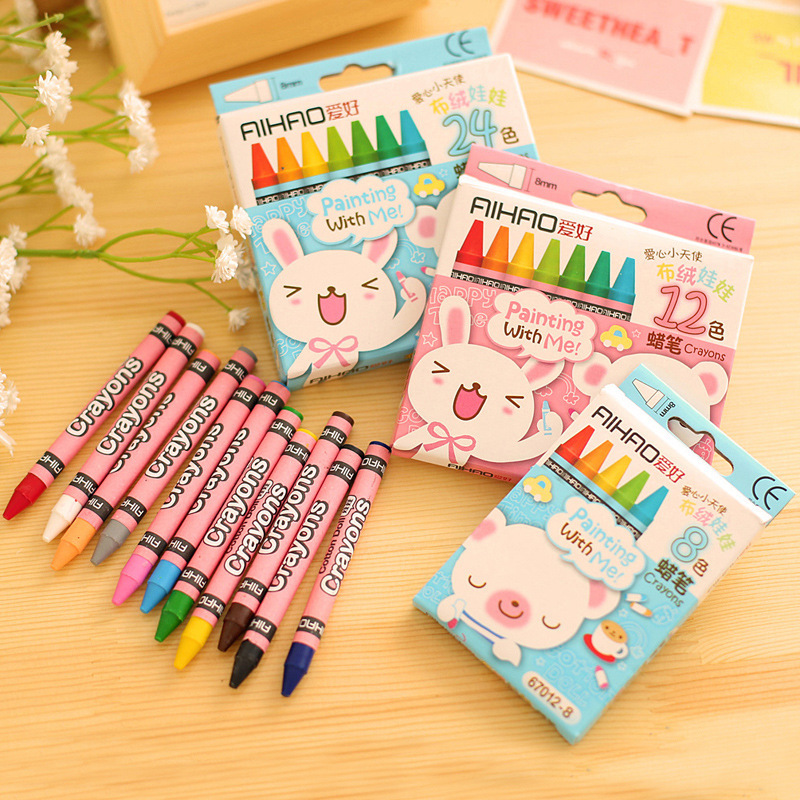 Jual CRAYON MINI AIHAO ISI 8 ISI 12 DAN ISI 24 | Shopee Indonesia
