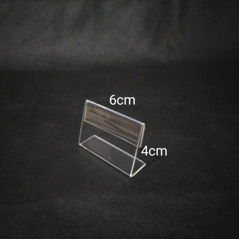 Jual Akrilik tent card / price tag /label harga / label produk 6x4 cm ...
