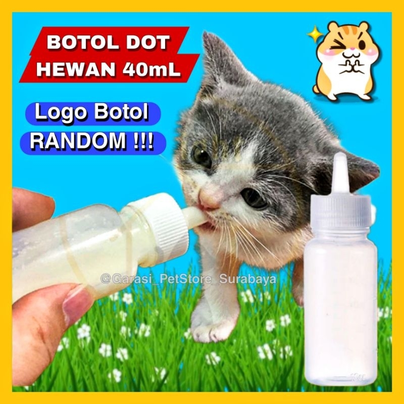 Jual GPSS- Botol Dot Kucing 40mL Kitten Adult Dot Kelinci Musang Anjing ...