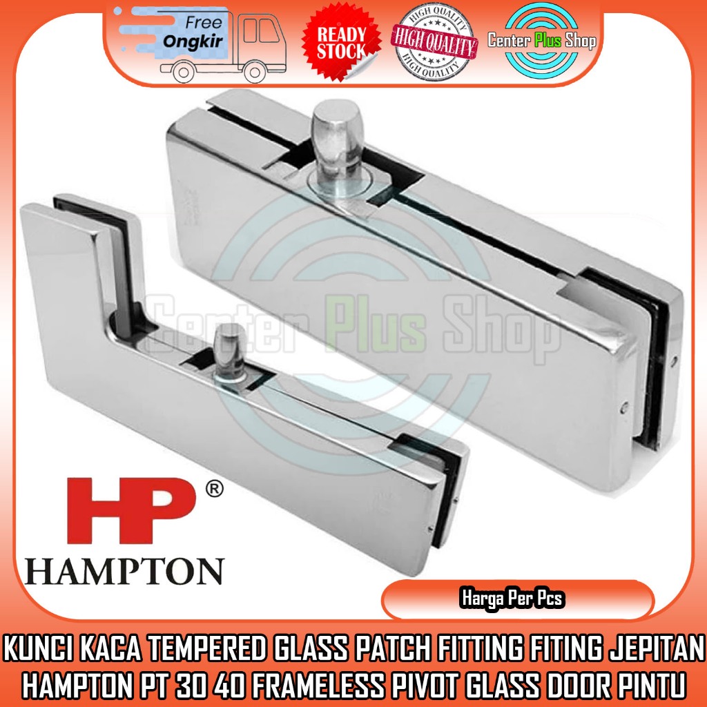 Jual Patch Fitting Atas Pintu Kaca Frameless Hampton PT 30 40 Top Glass ...