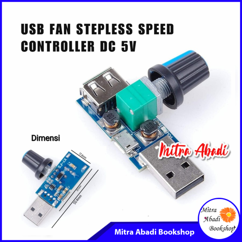Jual USB Fan Stepless Speed Controller DC 5V | Shopee Indonesia