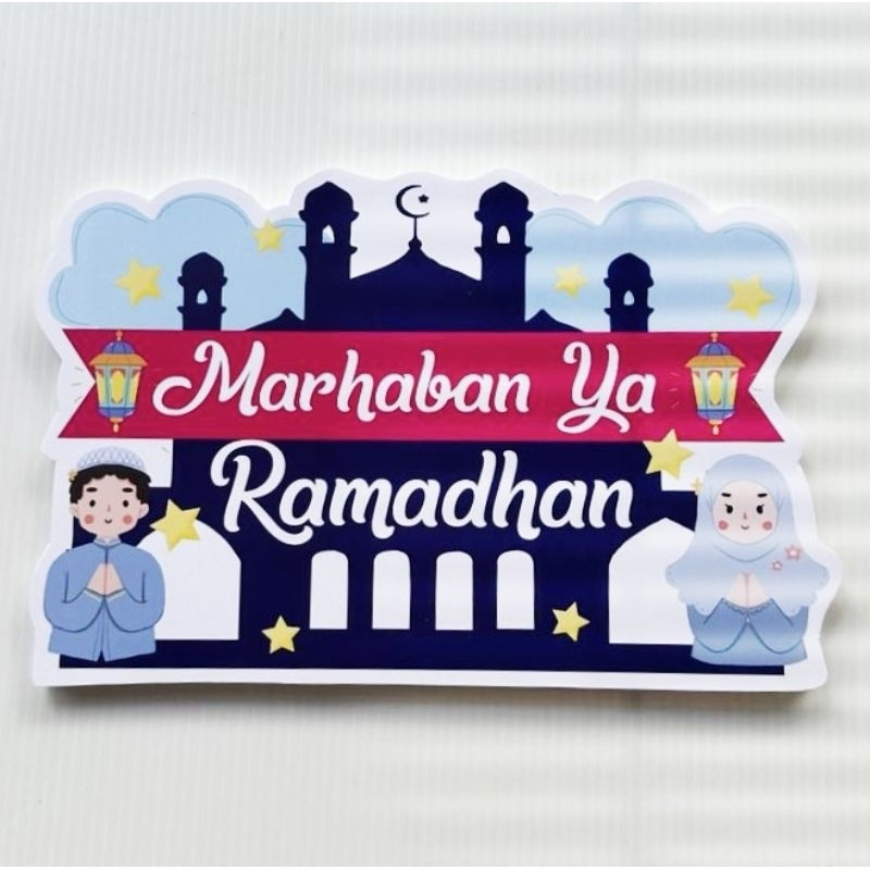 Jual BACKDROP PREMIUM MARHABAN YA RAMADHAN KAREEM LEBARAN EID MUBARAK ...