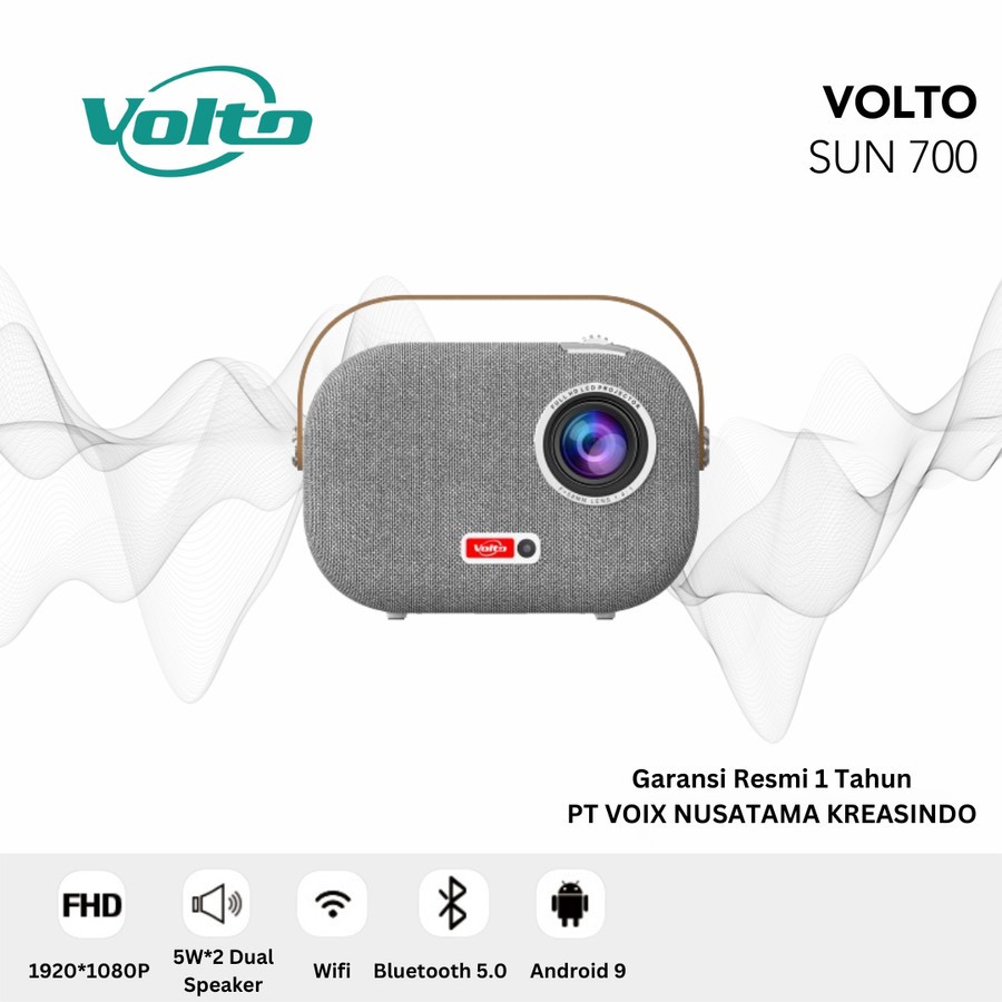 Jual VOLTO SUN700 Portable Intelligent Projector 220 ANSI 5000 LUMENS ...
