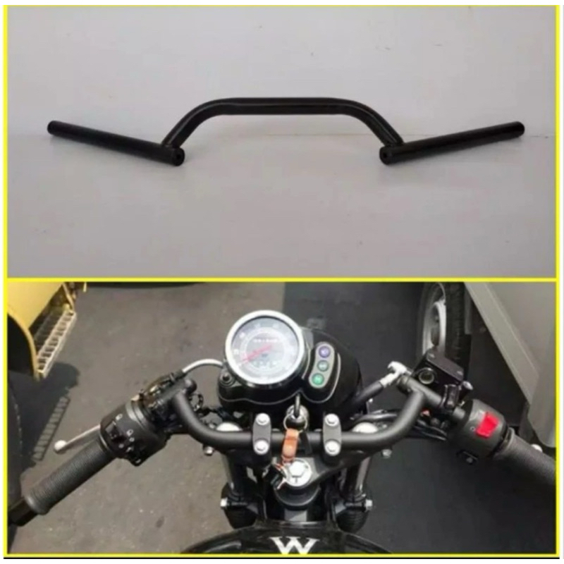 Jual STANG CLUBMAN XSR155 W175 CAFERACER UNIVERSAL Custom HITAM ...