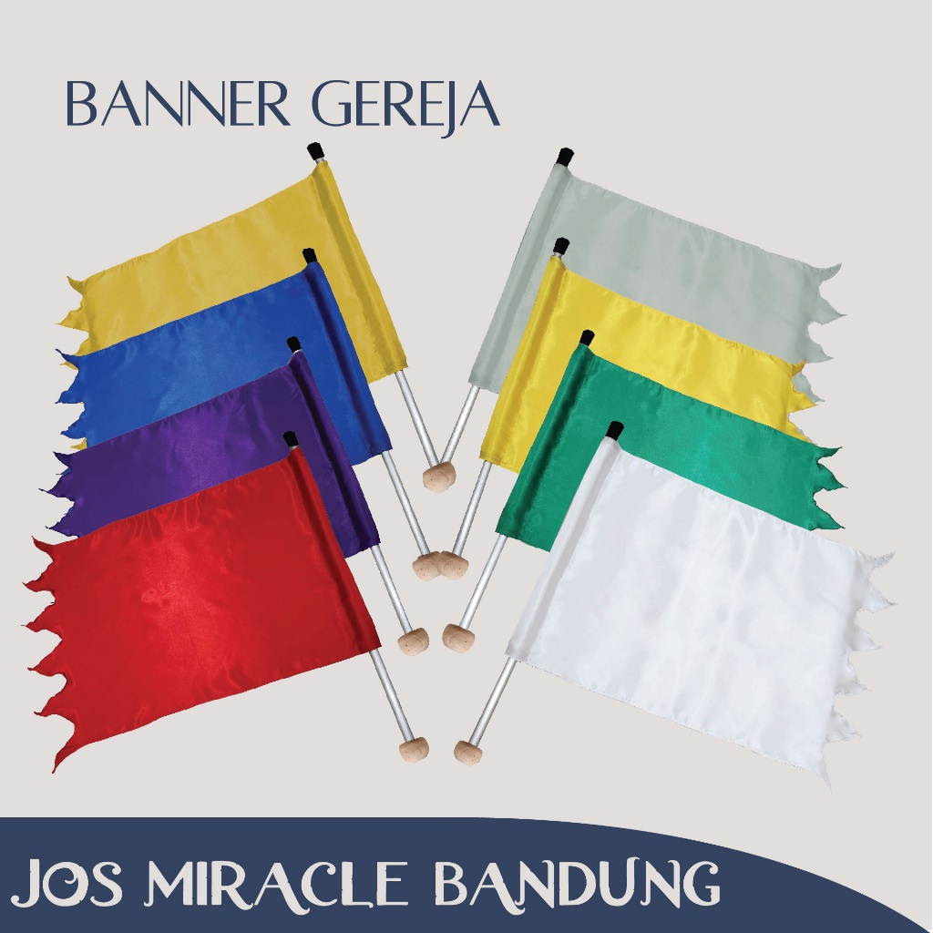 Jual Gereja - Banners (Bendera - Stick - Bandul Kayu1 1/2 Lingkaran ...