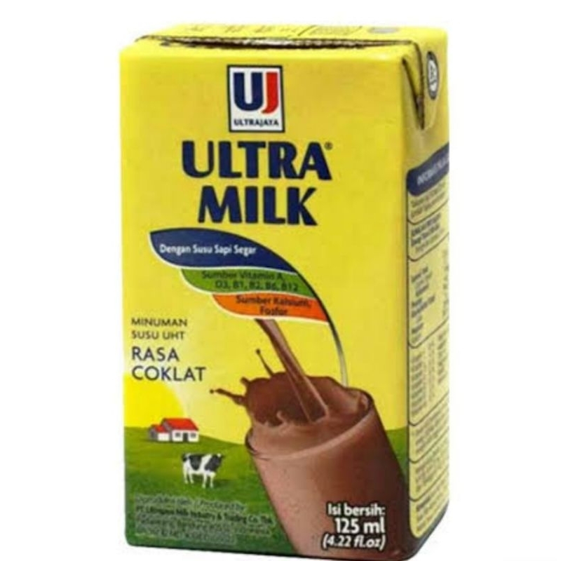 Jual Ultra Milk Cokelat Susu UHT 125ml | Shopee Indonesia