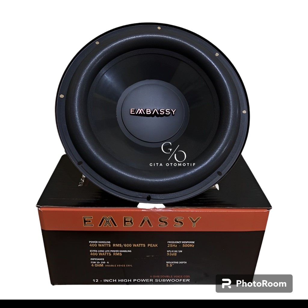 Jual Subwoofer Embassy EM-1289 12 Inch Double Coil | Shopee Indonesia