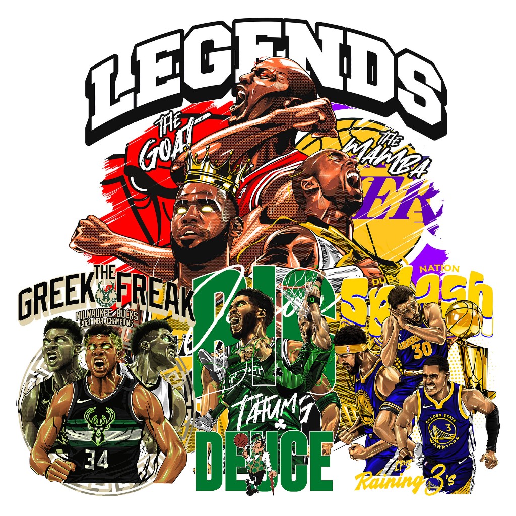 Jual SABLON SETRIKA SABLON DTF PRINTING TEMA ART NBA A3 VOL 2 | Shopee ...