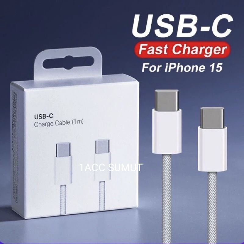 Jual Kabel Data Iphone 15 series Cable iPhone 15 Pro Max 15 Plus type c ...