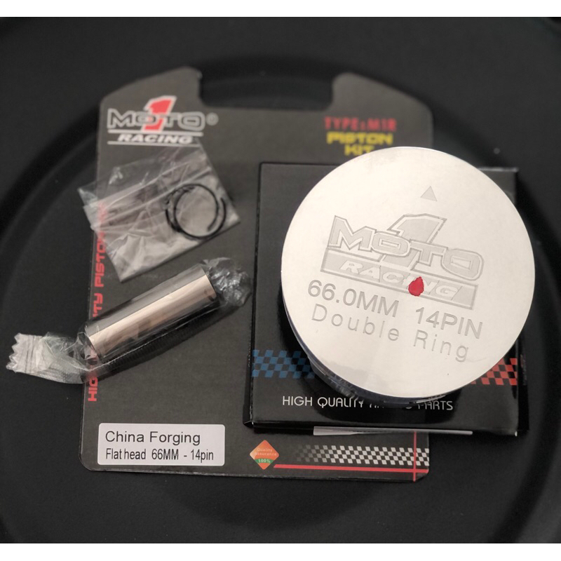Jual piston seher moto1 racing 66mm pen 14 Forging | Shopee Indonesia