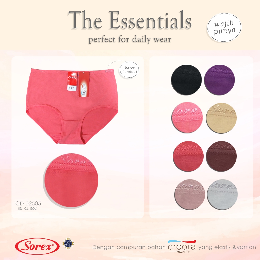 Jual Celana Dalam Wanita CD Sorex Tipe Maxi Bahan Katun & Super Soft ...