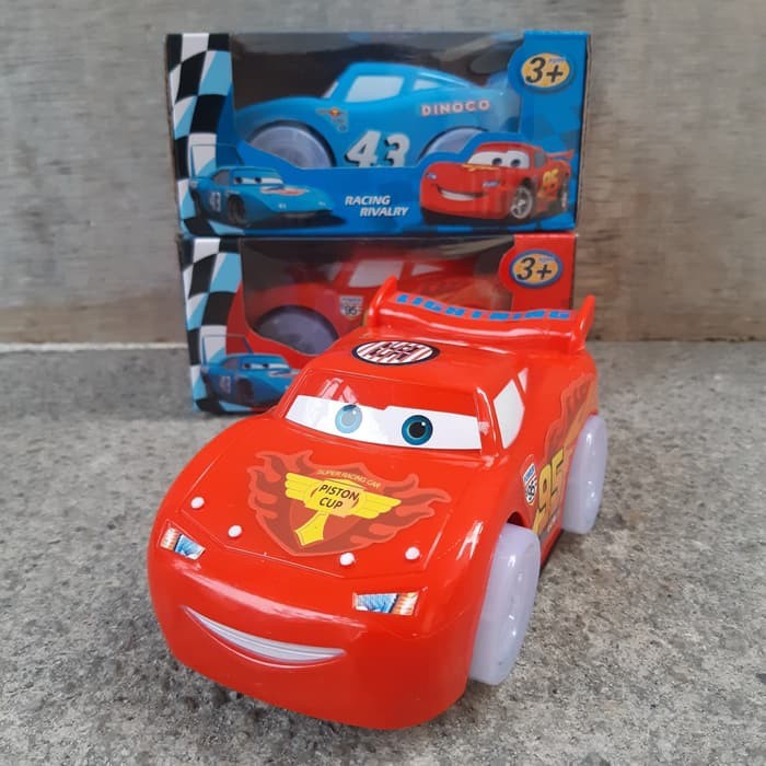 Jual mainan cars movie lightning mcqueen cars baterry operated led ...